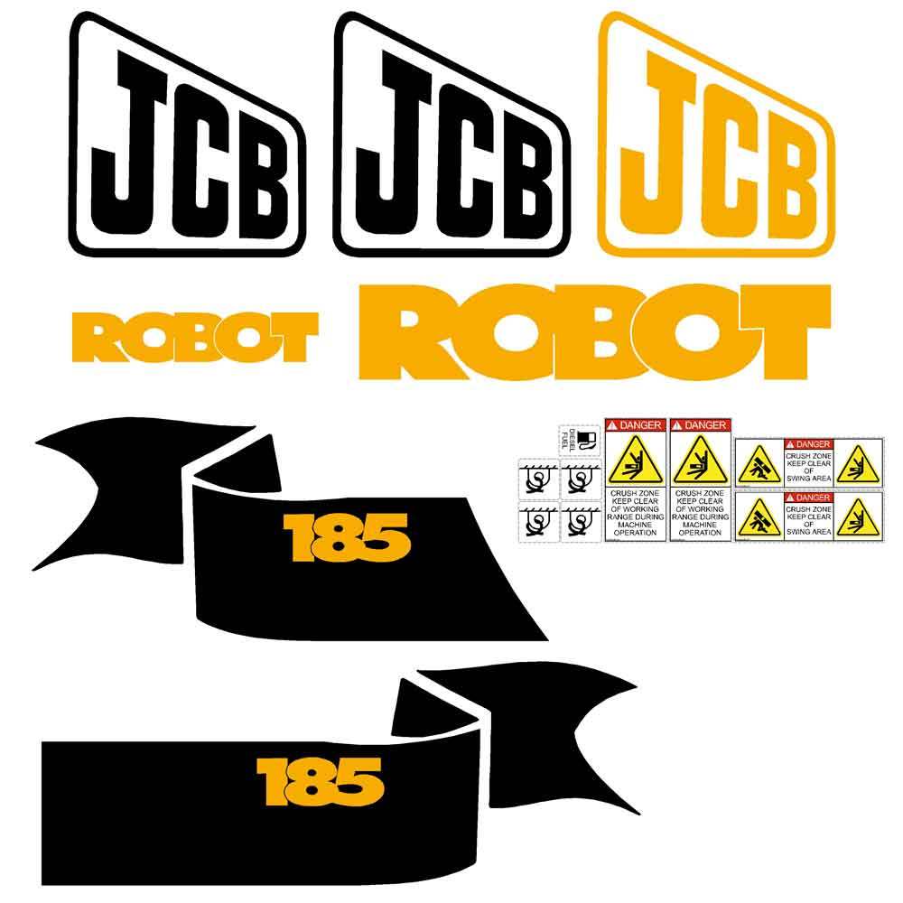 JCB Robot 185 Loader Decal Set / Sticker Kit